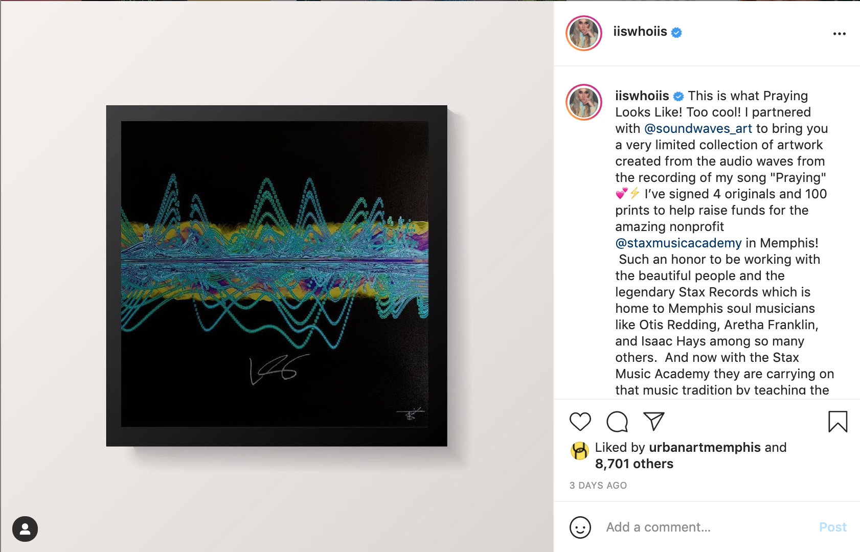 Pop Culture Icon KESHA signs original “Praying” artworks and signed ...