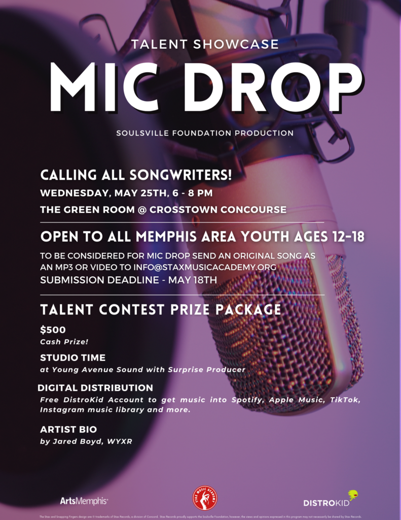 MIC DROP. Talent Showcase for all Memphis youth 12-18 features ...